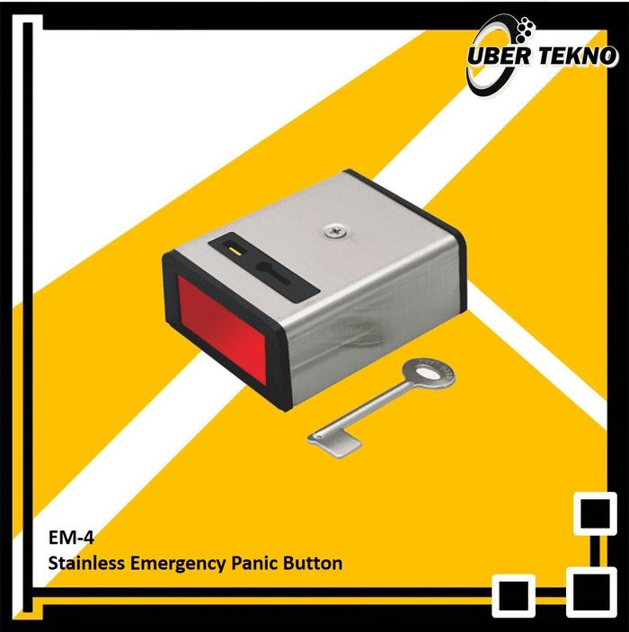 Jual Stainless Emergency Panic Button - Hold up Button with Key - Kota ...