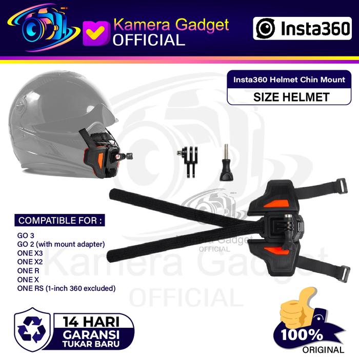 Promo Insta360 Helmet Chin Mount Dagu Helm Insta 360 Original Cicil 0% ...