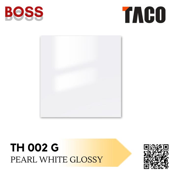 Jual HPL Taco TH 002 G HPL PEARLY WHITE GLOSSY PELAPIS WARNA SOLID ...
