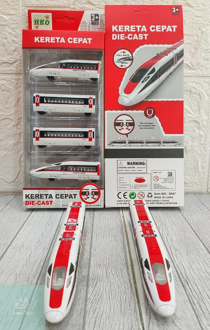 Promo Mainan Diecast Kereta Cepat Whoosh Train Jakarta Bandung Pullback ...