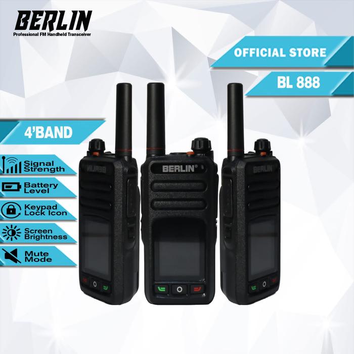 Jual HT BERLIN BL-888 Handy Talkie Berlin HT POC 4G Jangkauan 10.000KM ...