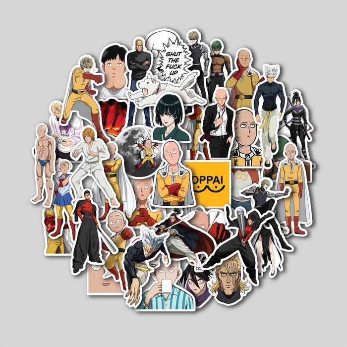 Jual STICKER ONE PUNCH MAN / STICKER LAPTOP / STIKER HELM / STICKER ...