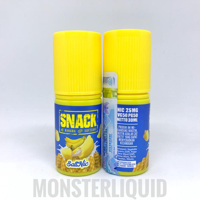 Jual [ SALT NIC ] SNACK V2 BANANA SOFTCAKE BY TETRA 25MG 30ML LIQUID ...