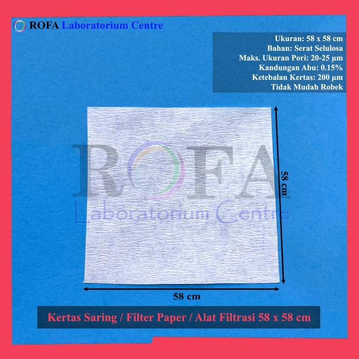Jual Kertas Saring / Filter Papper / Alat Filtrasi Menyaring 58 x 58 cm ...