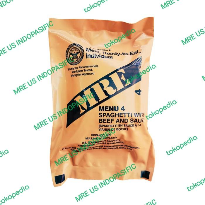 Promo MRE AMERIKA MENU 4 SPAGHETTI WITH BEEF AND SAUCE ORIGINAL US RATION - Kab. Bogor - MRE US ...