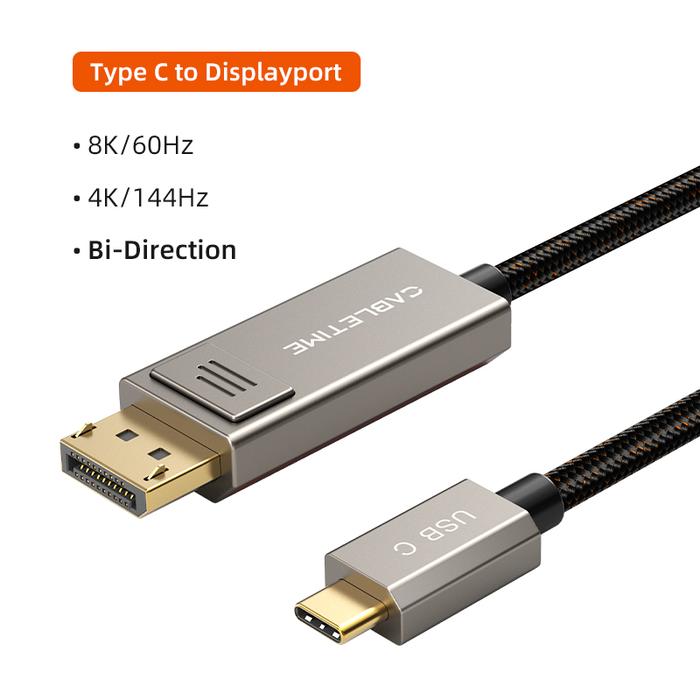 Promo Kabel USB C to DisplayPort DP 4K 8K Converter Thunderbolt ...