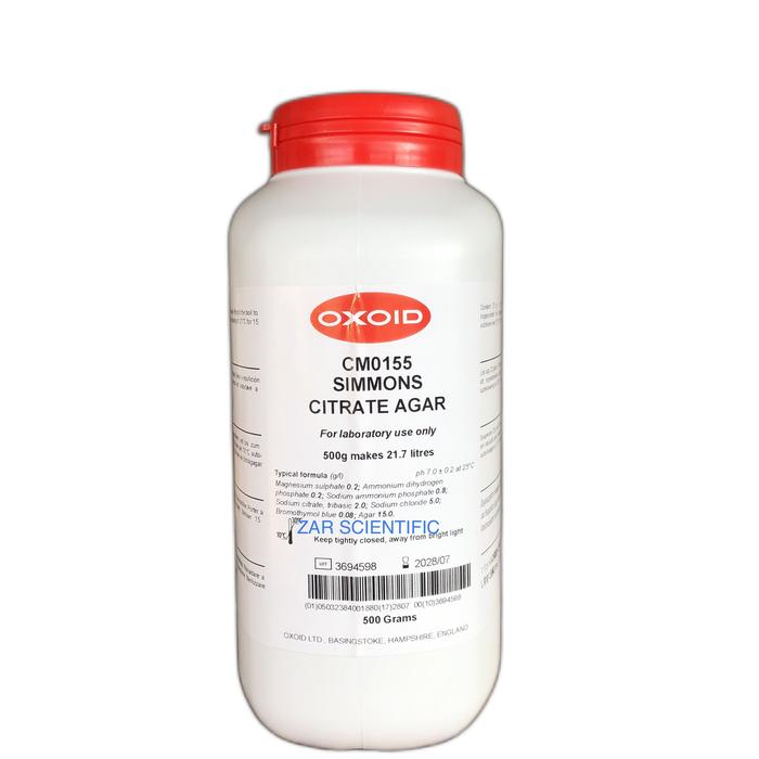 Jual Simmons Citrate Agar Oxoid CM0155B - Kab. Bandung - ZAR Scientific ...