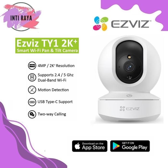 Jual Ezviz TY1 Pro 4MP 2K+ Smart Home Wifi Pan Tilt IP Camera CCTV ...