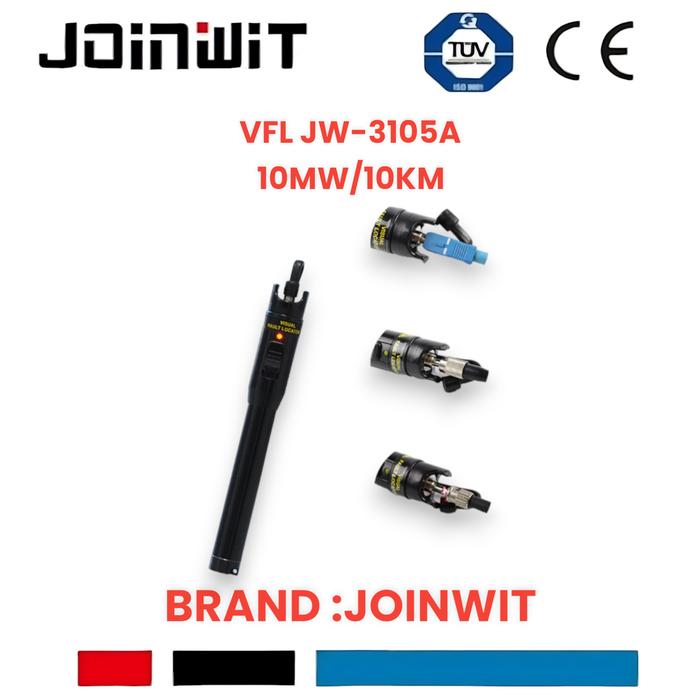 Jual VFL Visual Fault Locator 10K / Senter Fiber Optik Joinwit JW3105A ...