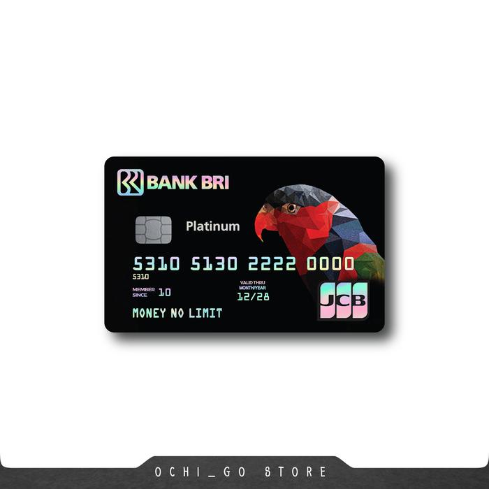 Jual Stiker Kartu Atm Garskin Skin Card Custom Bank BRI Hologram - BRI ...