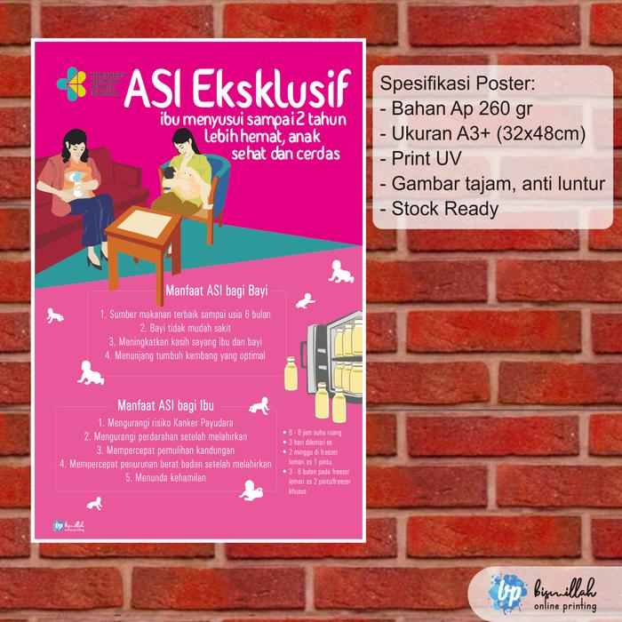 Jual poster gambar kesehatan asi eksklusif - Kota Surabaya - Bismillah ...