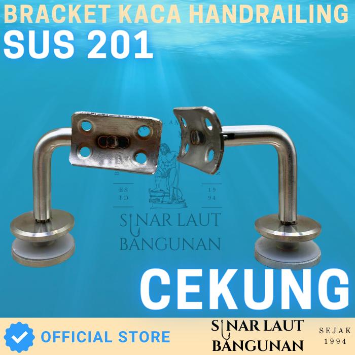 Jual Bracket Kaca Handrailing Stainless SUS 201 - Jakarta Utara - Sinar ...