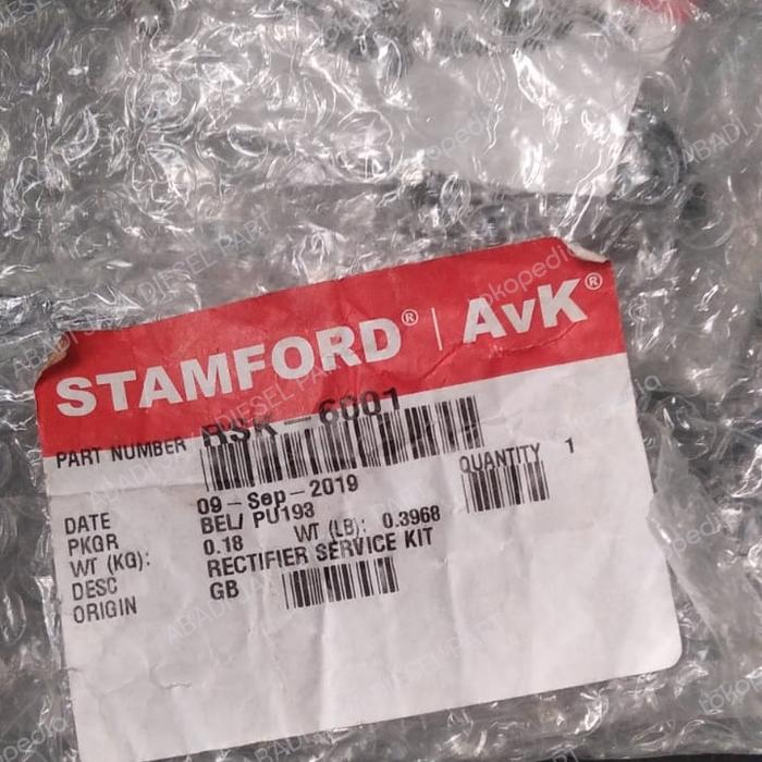 Jual RSK 6001 RSK6001 RECTIFIER SERVIS KIT CUMMINS GENUINE - Jakarta ...
