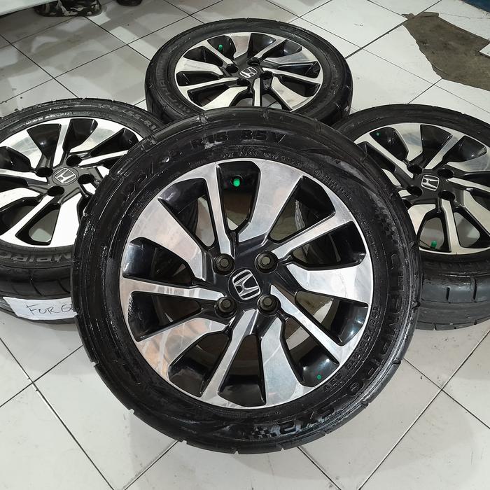 Jual VELG BEKAS MOBIL MURAH ORIGINAL BRIO RS RING 15 + BAN JAZZ S ...