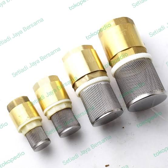 Jual Foot Valve / Tusen Klep Kuningan 1/2 3/4 1 11/4 11/2 2 21/2 3 4 ...