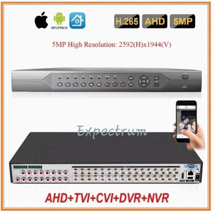 Jual DVR HD 32CH | 32 CHANNEL 5 in 1. 5MP HYBRID + 2 SLOT HDD - Jakarta ...