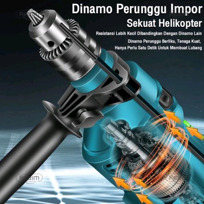 Jual mesin bor beton cordless drill 13mm alat bor listrik tembok ps57 ...