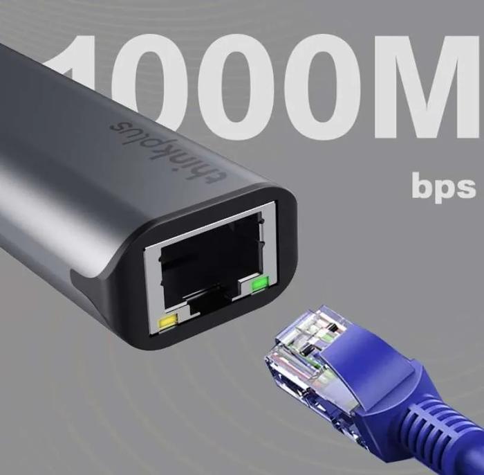 Jual Usb Type-c To Lan Rj45 Lenovo Thinkplus Ethernet 1000mbps - Lrc2 ...