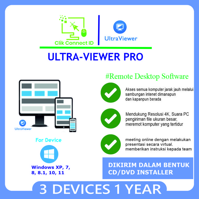 Jual Ultraviewer Pro for Professional & Office remote dekstop program ...