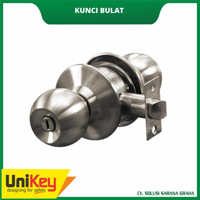 Jual Handle Pintu Bulat UNIKEY C219X300 SS Kunci Bulat Kamar Mandi ...