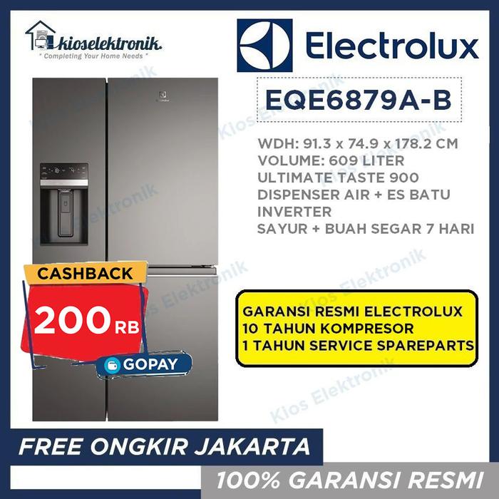 Promo Electrolux EQE6879A-B Kulkas Side by Side - EQE 6879 A-B ...