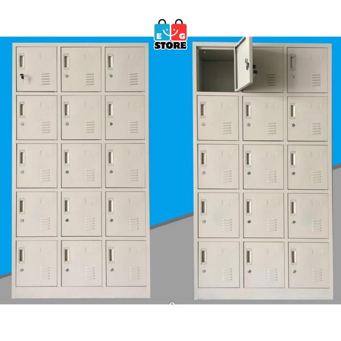 Jual Loker Besi Lemari Locker Besi Loker Karyawan Lemari Arsip Kantor ...
