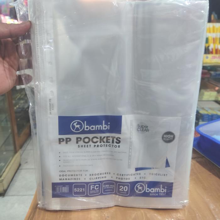 Jual pp pocket bambi ukuran f4 - Jakarta Selatan - ekha stationery ...