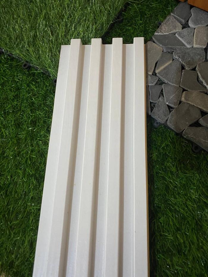 Jual WallPanel WPC Premium Hiasan Dinding Wood Panel - Putih, 300cm ...