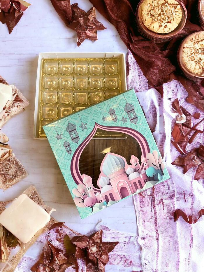 Jual Kardus Kemasan Nastar Bulat Lebaran Sekat 25 Box Kado EID MUbarak ...