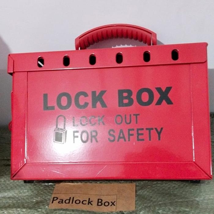 Jual Safety LOTO Box for Lockout Tagout Lock Devices up to 12 Padlocks ...