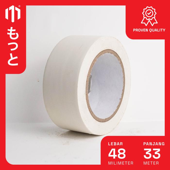 Jual PVC Floor Marking Putih 48mm x 33M - Lakban Lantai - 1 Pcs/Roll (Satuan) - Motto Tape ...