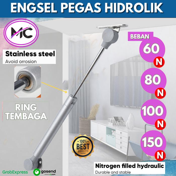 Jual Engsel Hidrolik Pintu Lemari Kitchen Set Gas Spring Jok Motor ...