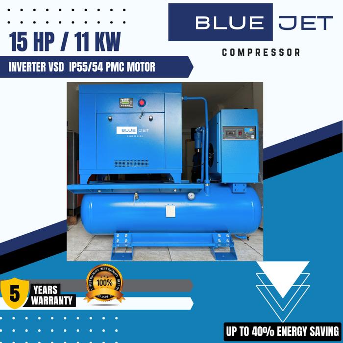 Jual Integrated / Integral Screw Compressor 4 in 1 Permanent Magnet 10 ...