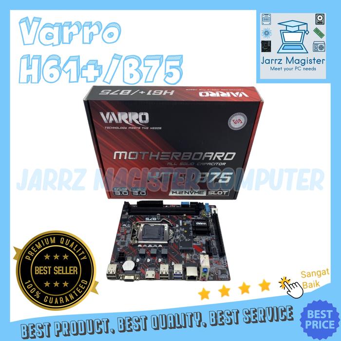 Jual Motherboard Varro H61 H61+/B75 LGA 1155 DDR3 Mainboard Varro ...