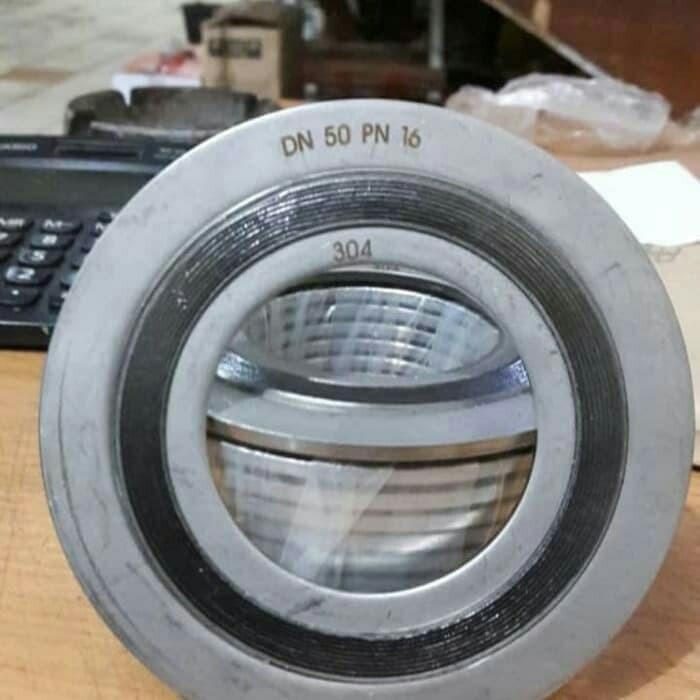 Jual SWG PN16 SS304 / SPIRAL WOUND GASKET SS304 UKURAN 3"INCH - Jakarta ...