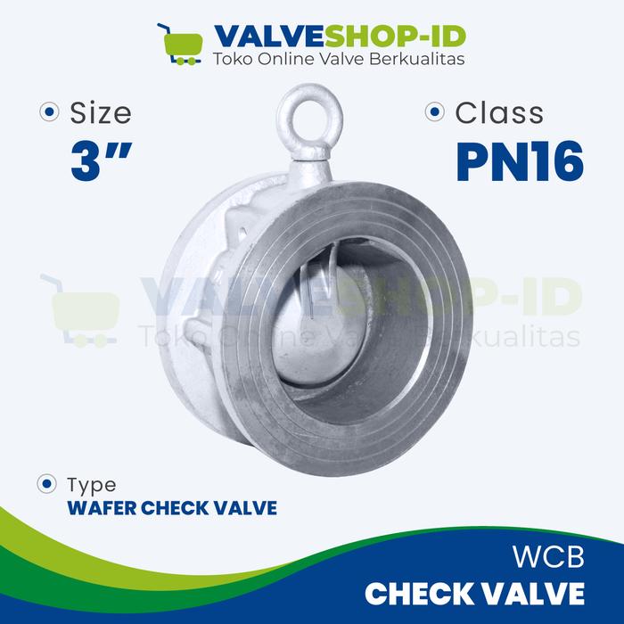 Jual Wafer Check Valve DN80 3" Inch PN16 WCB - Kota Tangerang ...