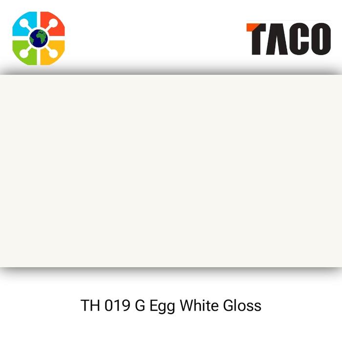 Jual TACO HPL SOLID GLOSSY TH 019 G Egg White Gloss - Jakarta Pusat - klikglobaltech | Tokopedia