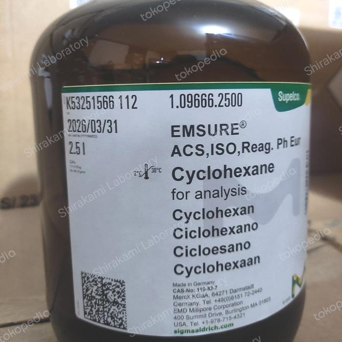Jual Cyclohexane 2.5 Liter Merck kode 1.09666.2500 - Kab. Bekasi ...