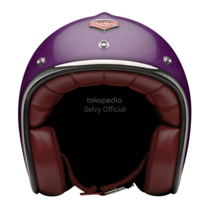 Jual Helm Motor Ruby Open Face Bastille Carbon Titanium Leather Ori 100 ...