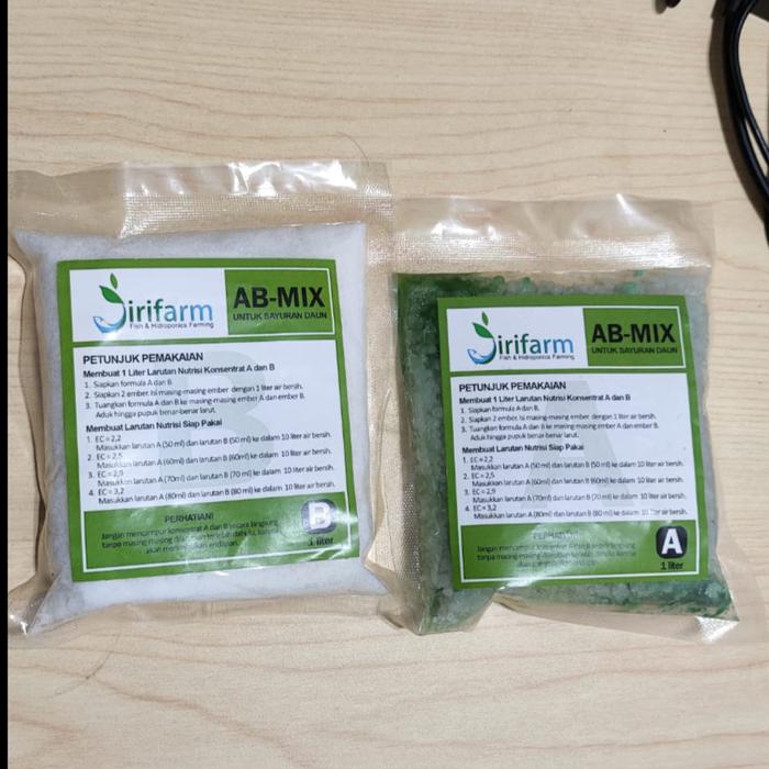 Jual AB Mix 1L Konsentrat (Bubuk) JIRIFARM Pupuk/Nutrisi Hidroponik ...