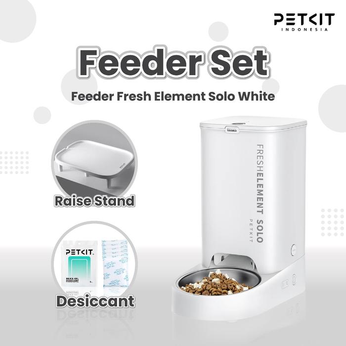 Promo PETKIT Fresh Element SOLO Pet Feeder White - Feeder Set Cicil 0% ...