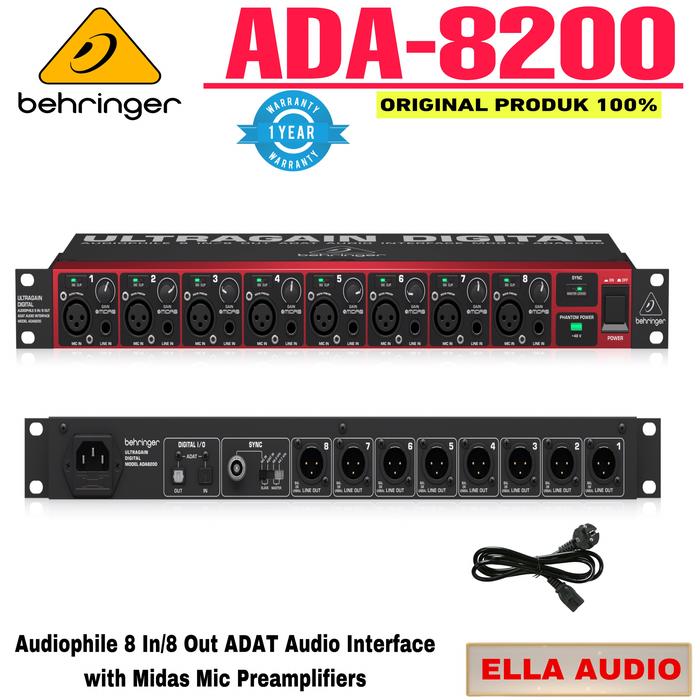 Jual Behringer ADA8200 Preamp Audio Interface - Jakarta Pusat - ELLA ...