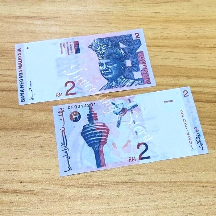 Jual Replika Uang 2 Ringgit Malaysia / 2 MYR / 2 Malaysian Ringgit ...