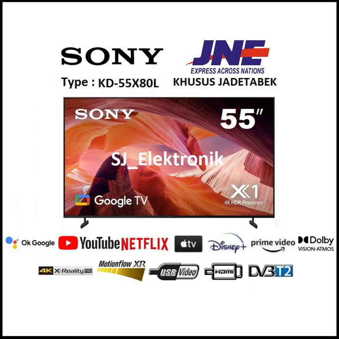 Jual Sony BRAVIA 55 Inch KD 55X80L Ultra HD 4K | LED Google TV - KD ...