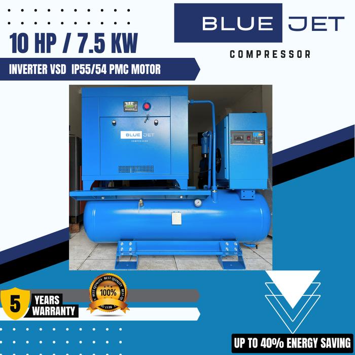 Jual Integrated / Integral Screw Compressor 4 in 1 Permanent Magnet 10 ...