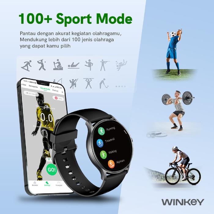 Jual Jam Tangan Digital Winkey Smartwatch Eclipse Bluetooth Call Long ...