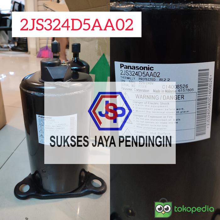 Jual Compressor Panasonic 2JS324D5AA02 R22 / Kompresor Panasonic ...