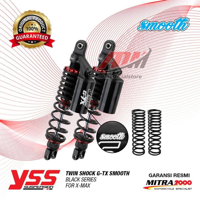 Jual YSS Twin Shock G-TX Smooth Black Series TG302-350TRC For X-Max - Kota Surabaya ...