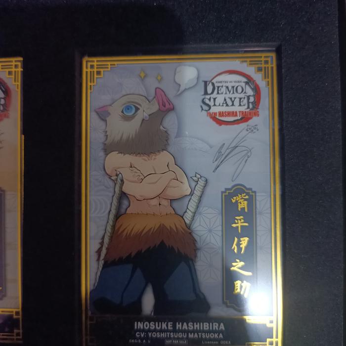 Jual kimetsu no yaiba x CGV inosuke hashibira Seiyuu acrylic sign card ...