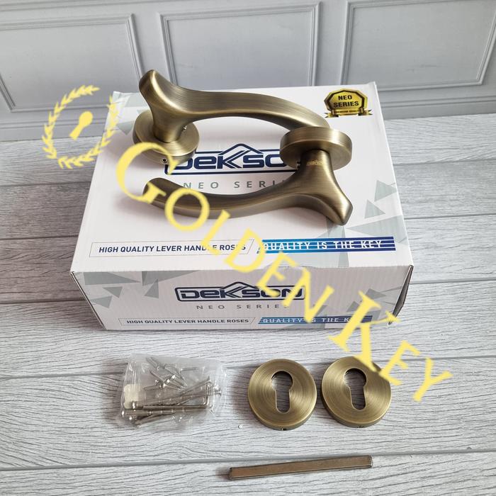 Jual Handle Gagang Pintu Dekkson Dekson LHR N99 MAB Handle Kunci Kayu ...